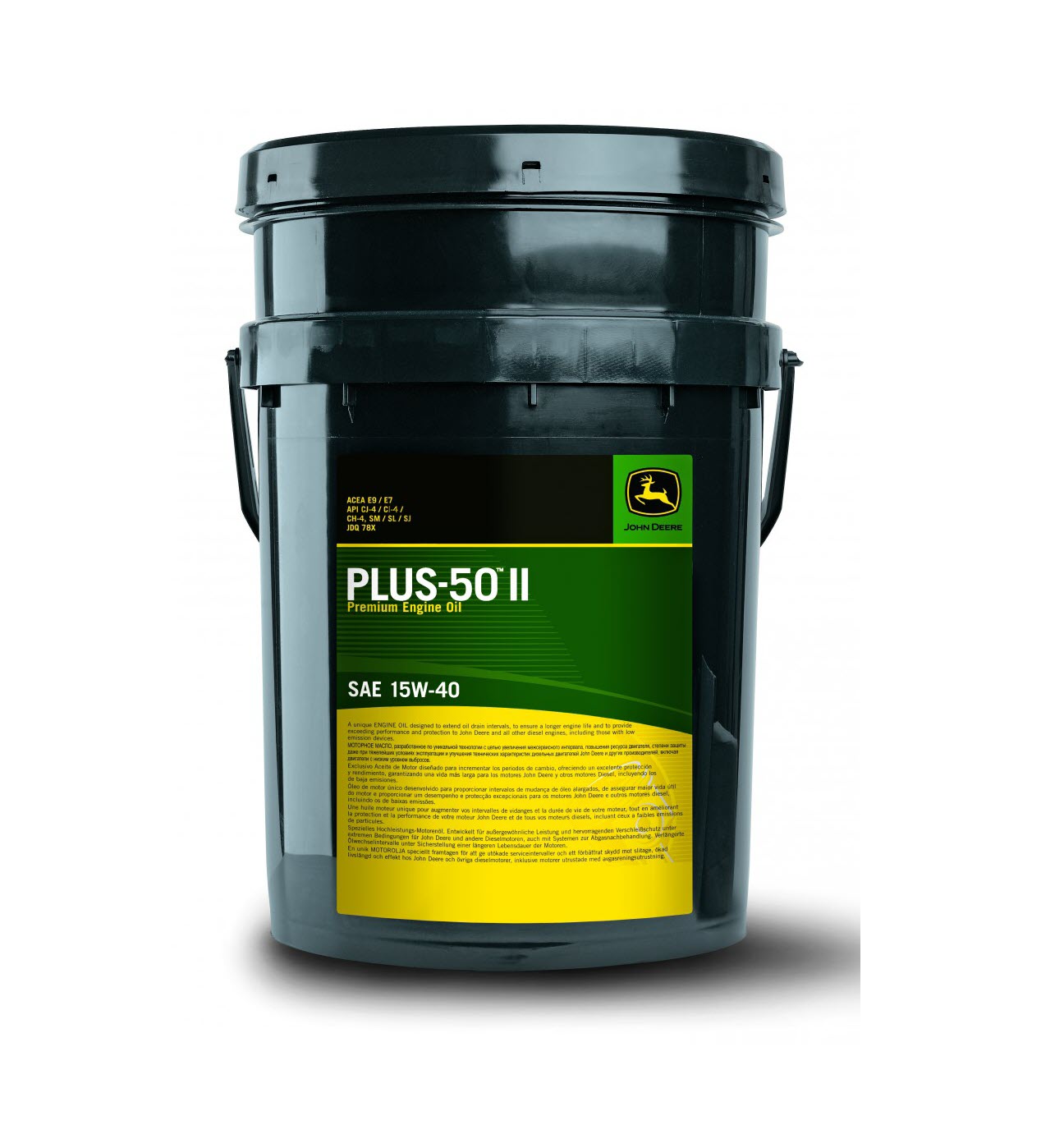 Motorno olje John Deere Plus-50 II 15W40 20L – POZIPARTS